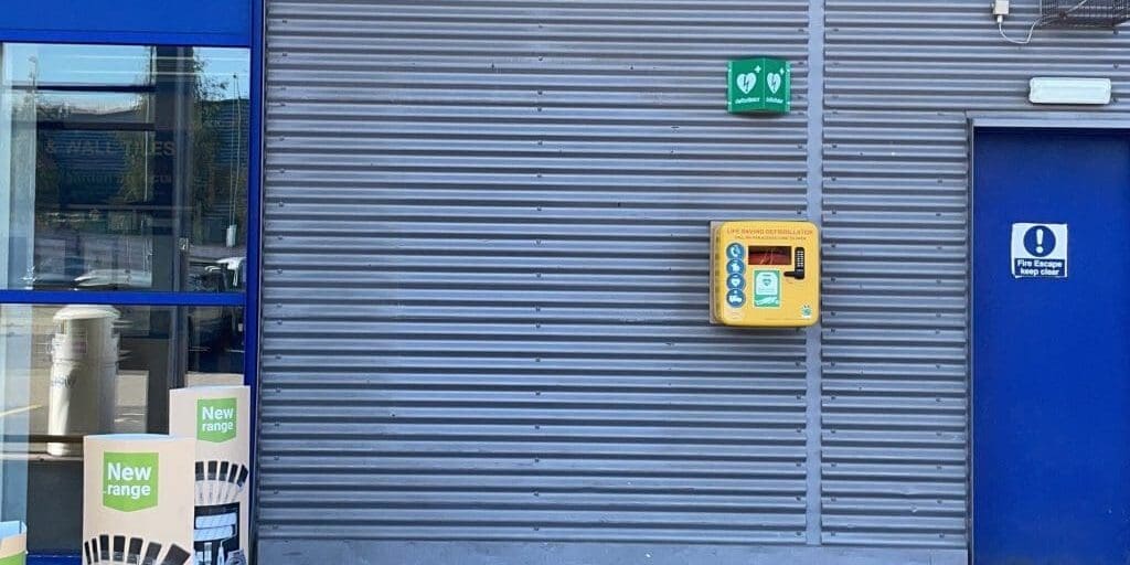 New BID funded defibrillator installed at Wickes - Bracknell BID